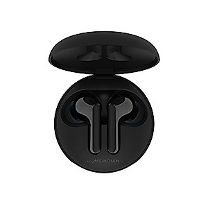 LG TONE Free FN6 - UVnano Kills 99.9% of Bacteria on Speaker Mesh True Wireless Bluetooth Earbuds with Meridian Sound, Dual Microphone, iPhone and Android Compatible, Wireless, Fast Charging, Black
