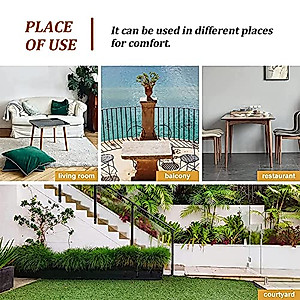 HERMJ Rocking Chair Cushions and Pads,Premium Tufted Back and Seat Cushion Non Skid Slip,2 Piece Set-Seat and Seatback,17"x17"and Seat Back 21"x17"