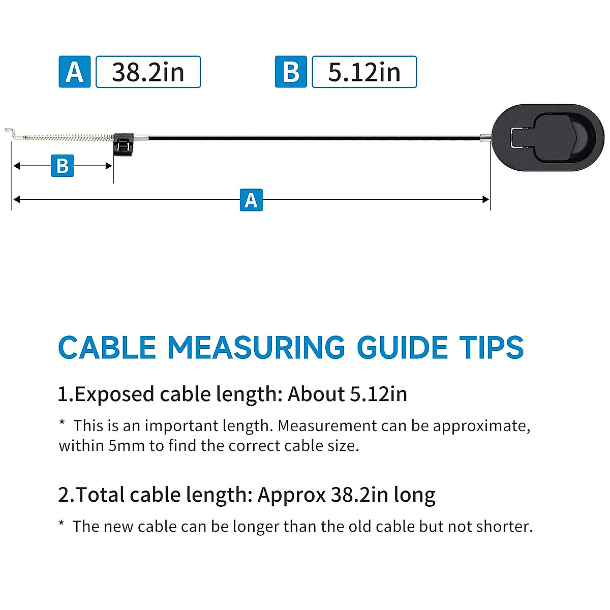 Baridwon 1 Set Recliner Replacement Parts, Durable Recliner Release Pull Handle with Recliner Pull Cable, Repair Replacement Parts Compatible with Most Furniture of Recliner Chair Sofa Couch