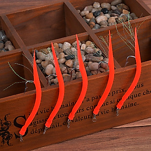 Striped Bass Tube Lures Trolling Lures Saltwater Cod Rig Tube Teaser with Stainless Steel EEL Hook Barrel Swivel for Offshore Trolling Striper Bass Big Game Fishing (Red 7/0)