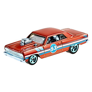 Hot Wheels Orange & Blue 53rd Anniversary '64 Chevelle SS 1/5 DieCast 1:64th Scale