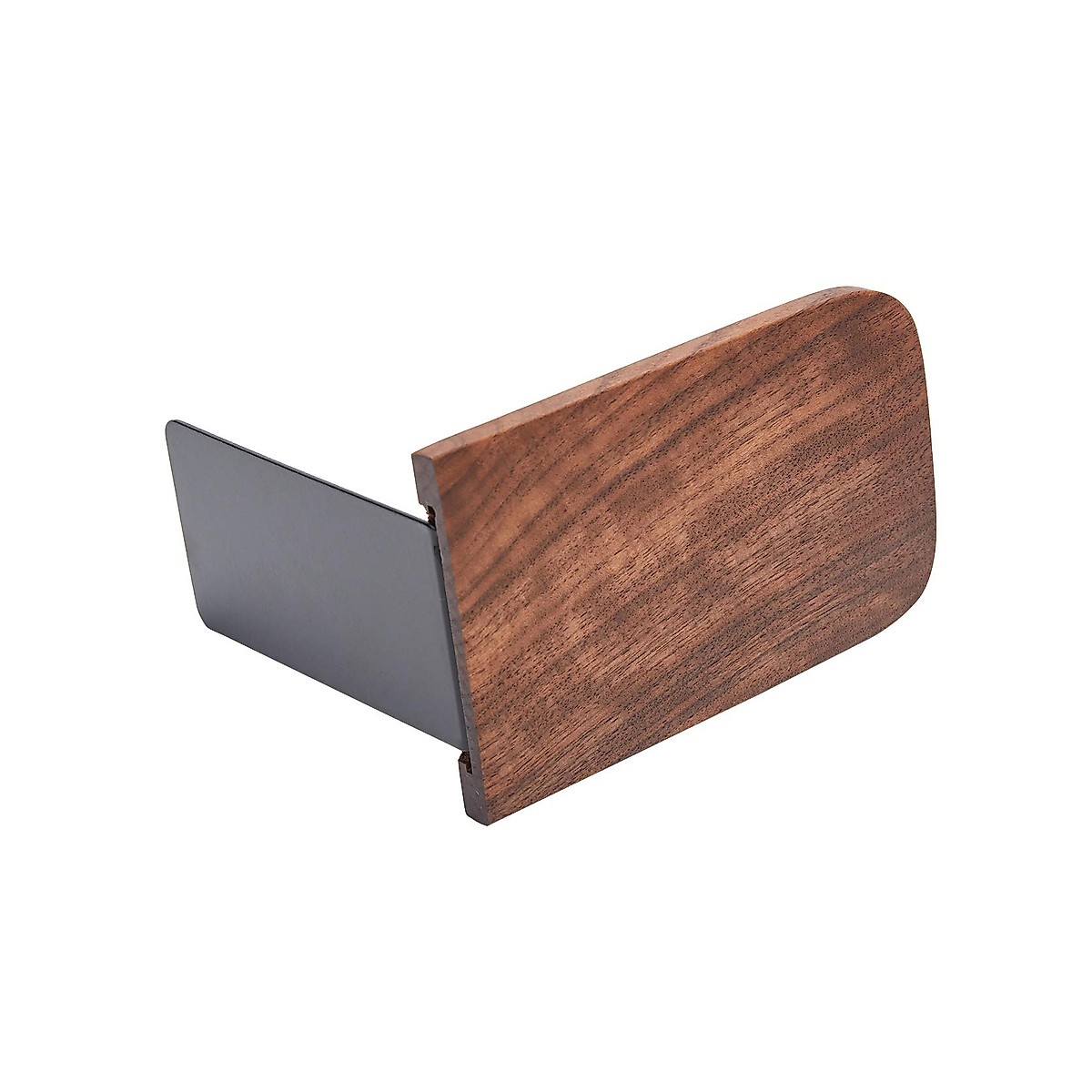 Pandapark Wood Bookends,Pack of 1 Pair,Non-Skid,Black Walnut,Office Book Stand (Black Walnut-A)