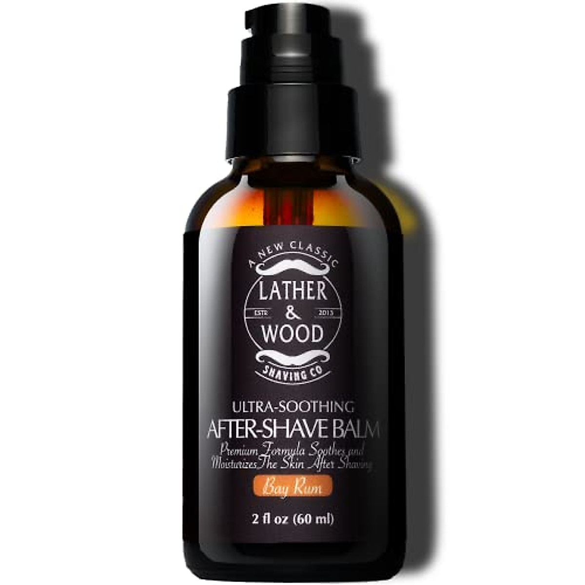 Lather & Wood Aftershave Balm - Aftershave Lotion and Cologne in-one - Bay Rum