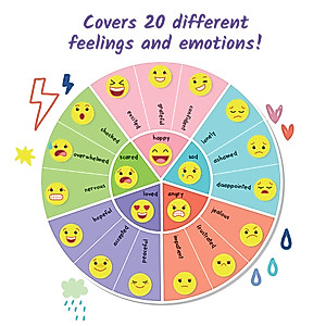 hand2mind Express Your Feelings Journal, Emotions Journal for Kids with Feelings Wheel, Social Emotional Books for Kids, Growth Mindset for Kids, Mindfulness for Kids, Calm Down Corner Supplies