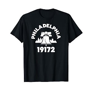 Philly Neighborhood 19172 Zip Code Philadelphia Liberty Bell T-Shirt