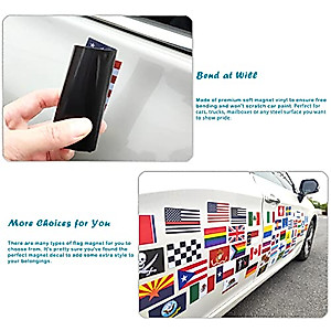 JBCD Germany German Flag Magnet Decal - for Car Truck or SUV (3 Pack, 3x5 Inches)