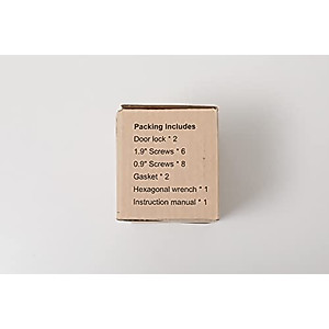 CZU Home Door Lock Security, Upgraded Safety Childproof Door Reinforcement Lock Latch (2-Pack), Extra Defend Door Lock for Inward Swinging Door