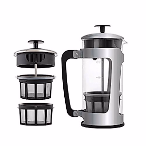 ESPRO P5 French Press - Double Micro-Filtered Coffee and Tea Maker, 32 Ounce, Polished Stainless Steel