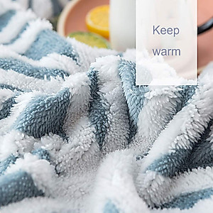 WCPQT Soft Flannel Bedding Set Duvet Cover,with Pillowcases Bed Sheet,Thermal Warm Fluffy Thicken Duvet Cover Set-F King 4pcs 220x240