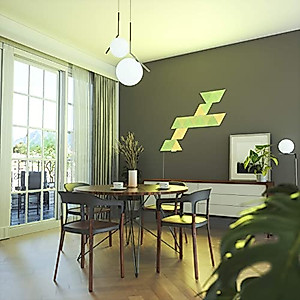 Nanoleaf Shapes WiFi and Thread Smart RGBW 16M+ Color LED Dimmable Gaming and Home Decor Wall Lights Smarter Kits (Triangles Smarter Kit (7 Pack)