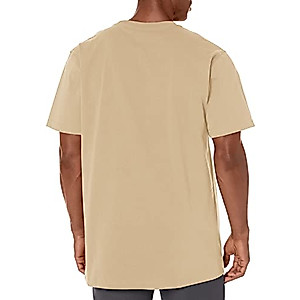 Dickies mens Heavyweight Crew Neck Short Sleeve Tee Henley Shirt, Desert Sand, XX-Large US