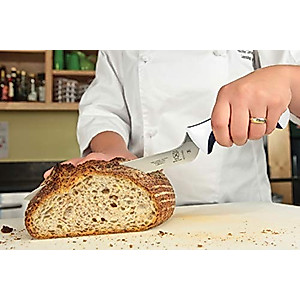 Mercer Culinary - M23210WBH Mercer Culinary Millennia 10-Inch Wide Wavy Edge Bread Knife, White