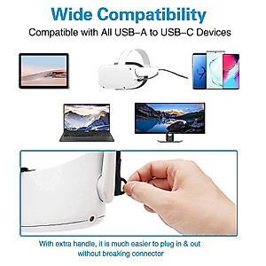 Cleaning Tool & Long Link Cable for Oculus Quest 2/1
