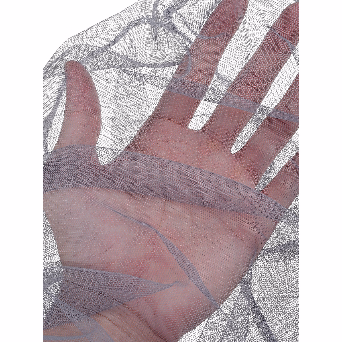 2 Pack Head Net Face Mesh Head Cover for Outdoor Lovers Protect from Fly Screen Mosquito Gnat and Other Flies (Regular Size, Grey)