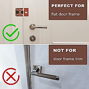 CZU Home Door Lock Security, Upgraded Safety Childproof Door Reinforcement Lock Latch (2-Pack), Extra Defend Door Lock for Inward Swinging Door