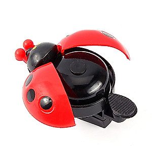Ladybug Bike Bell, Clear Loud Sound Bell Ring Warning Bell for Children Toddler Outdoor Fun
