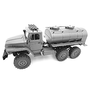 ZJchao Oil Trailer Chassis Spare Tire Kit, for WPL 1/16 B36 B-36 B36K B36KIT Military Truck Car Spare Parts DIY Car Accessoy