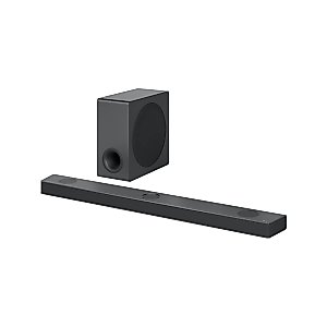 LG 5.1.3 Ch Soundbar S90QY with Wireless Subwoofer, Dolby Atmos and DTS:X -Black (Renewed)
