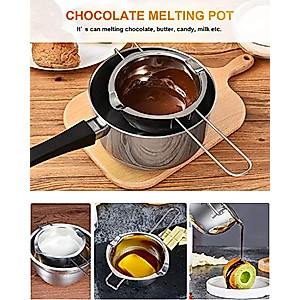Stainless Steel Double Boiler Pot for Melting Chocolate, Candy and Candle Making (18/8 Steel, 2 Cup Capacity, 480ML)