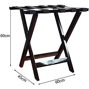 Professional Hotel Suitcase Support - Folding Luggage Racks | Solid Wood Luggage Storage Rack for Guest room | Travel Bag Stand | Household Hanger Furniture Landing Shelf