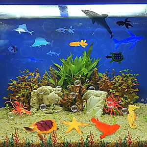 72 Packs Ocean Sea Animal Toys Safari Animals Figures Toys Small Assorted Sea Creatures Wild Land Animals Figurines Mini Realistic Plastic Bath Water Toys for Kids Party Supplies (Ocean Animals)