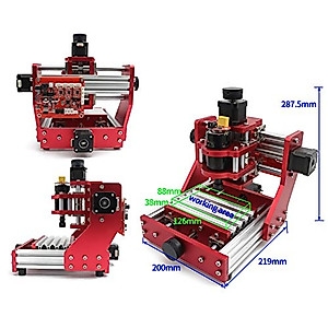 CNCTOPBAOS 1310 CNC Router Machine for Metal Carving,DIY Mini Desktop Benbox/GRBL Control Milling Machine for Aluminum,Copper,PVC,PCB,Acrylic,Wood Cutting Engraving Machine
