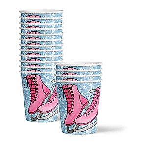 Ice Skating Birthday Party Supplies Set Plates Napkins Cups Tableware Kit for 16