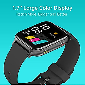 UMIDIGI Smart Watch for Android Phones Compatible with Samsung iPhone,Health and Fitness Tracker,19 Sport Modes,Built-in-GPS, Blood Oxygen(SpO2) Monitoring, 1.7" Touch Screen,Sleeping tracking-Uwatch5