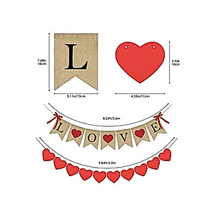 Love Burlap Banner, Happy Anniversary Decorations, Wedding Banner, Proposal Banner, Wedding Decoration Supplies Marriage Proposal Decorations, Photo Prop, Birdal Wedding Supplies
