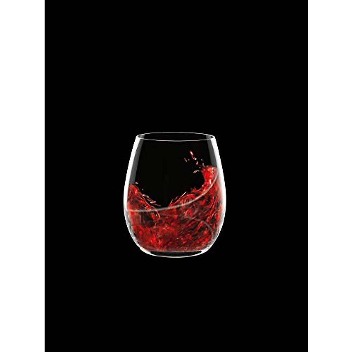 Luigi Bormioli Aero 13.5 oz Stemless Wine Multipurpose Glasses (Set Of 6) : Ultra Clear Glass, Laser Cut Rim, Lead-Free, Elegant Drinking Glassware, Dishwasher Safe, Fine Quality