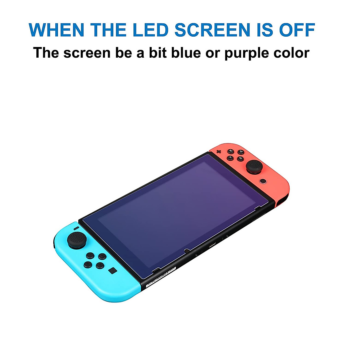 Entwth Anti Blue Light Tempered Glass Screen Protector[2 Pack] for Switch - OLED 7-inch[Eye Care,Relieve Eye Fatigue] Blocks Excessive Harmful Blue Light & UV 9H Anti Glare Anti-Scratches