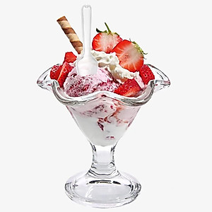 ericotry 500Pcs 7.5cm/3inch Mini Clear Mini Plastic Spoons Disposable Tasting Spoon Scoops for Dessert Ice Cream Appetizer Cake Spices Food Supply