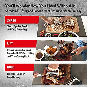 Premium Meat Injector Kit - Syringe | 3 Marinade Injector Needles | 2 Meat Claws | Cleaning Brushes - Quality 304 Food Grade Stainless Steel - Carry Case - Magnetic Meat Smoking Guide