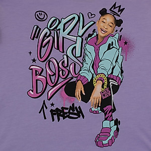 Nickelodeon That Girl Lay Lay Hoodie and T-Shirt Combo 2-Pack for Girls, Girls Hooded Sweatshirt and Tee Bundle Set (Tye Dye/Purple, Size 14/16)