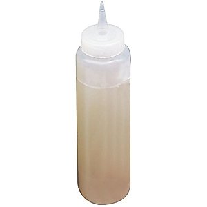 Vollrath 52063 Clear 12 Ounce Squeeze Dispenser Bottle with Cap
