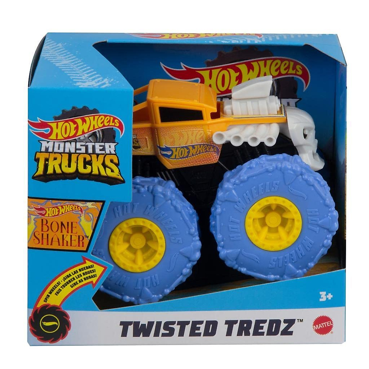 Hot Wheels Monster Trucks 1:43 Twisted Tredz Bone Shaker
