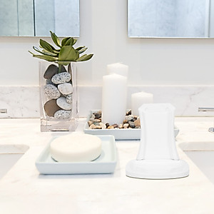 Cabilock 1pc Soap Dispenser Tray Commercial Drip Tray Wall Drip Tray Wall Mounted Holder Soap Dispenser Bracket Hands Washer Trays Washing Machine White Water Tray Plastic Office