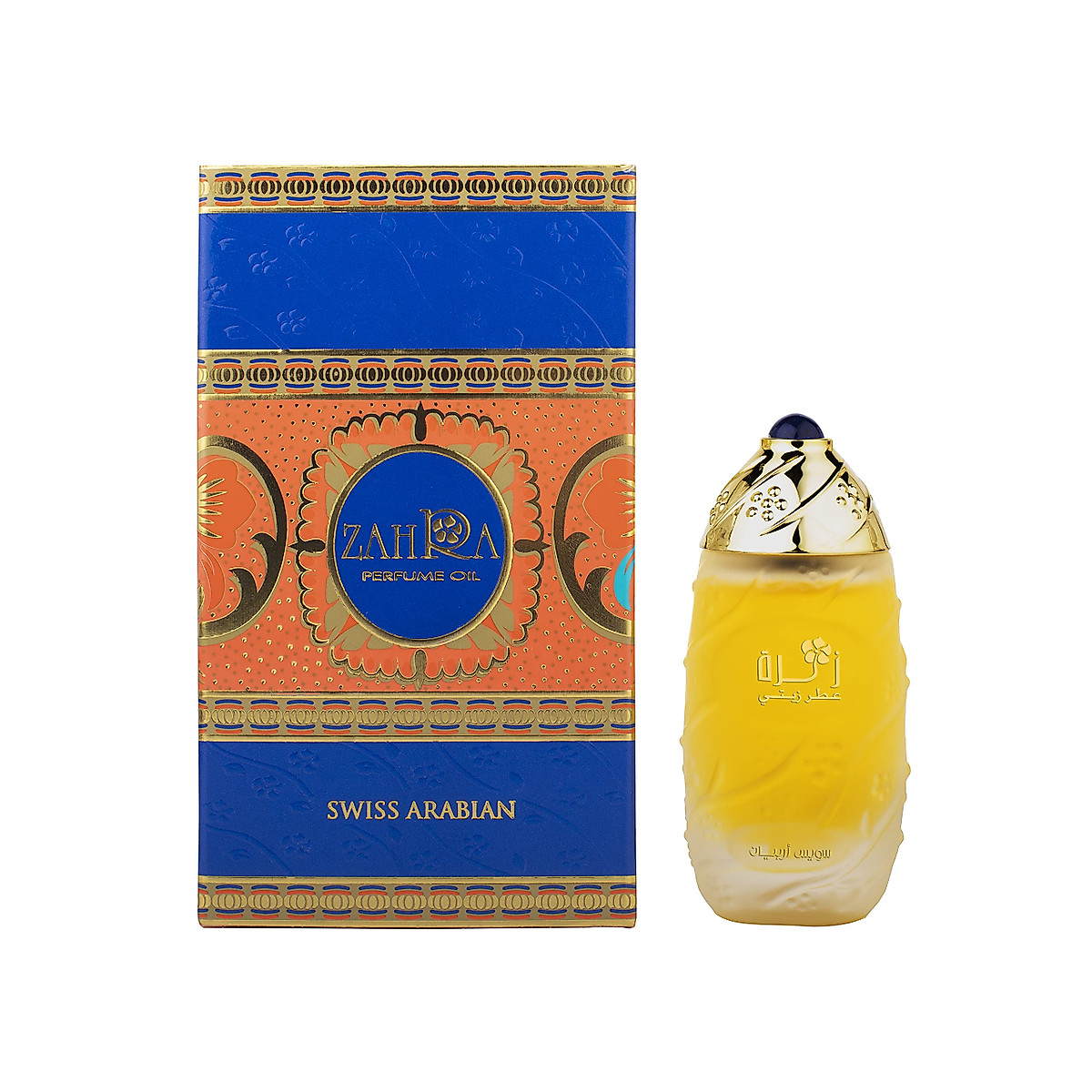 Swiss Arabian Zahra - Luxury Products From Dubai - Long Lasting And Addictive Personal Perfume Oil Fragrance - A Seductive Signature Aroma - 1 Oz