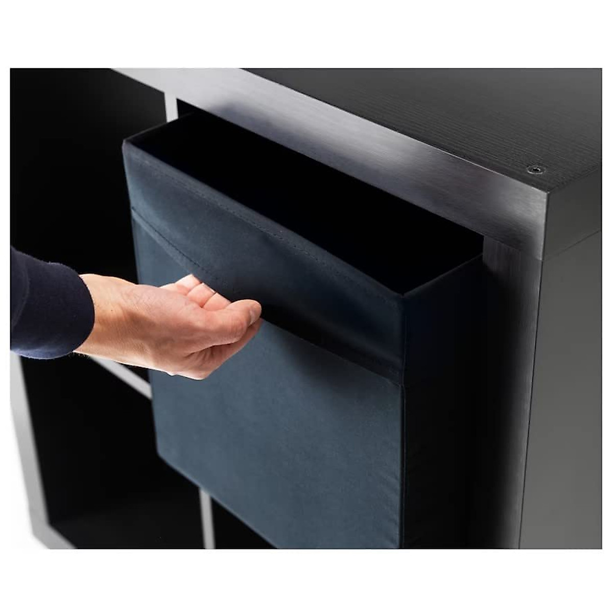 Ikea Drona Box (Black, 3 Pack (L:15" x W:13" x H:13"))