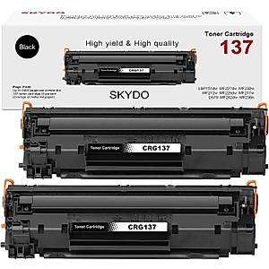 137 Toner Cartridge Replacement for Canon 137 CRG137 for Canon ImageClass MF236n D570 MF212w LBP151dw MF232w MF242dw MF247dw MF216n MF217w MF227dw MF229dw MF244dw MF249dw Printer (2 Packs, Black)