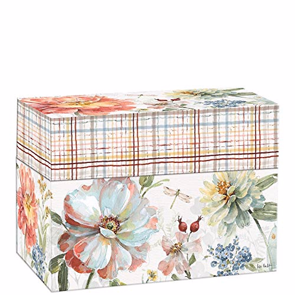 Lang Spring Meadow Card Recipe Box, Small, MULTI