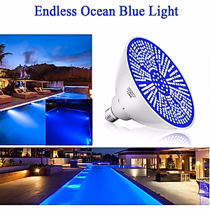 XIUBE Blue Pool Led Light Bulb for Inground Pool 120V 40W Underwater Swimming Pool Replacement Light Bulb for Pentair & Hayward Hot Tub Fixture Up to 300-600W Traditional Bulb E26 Base