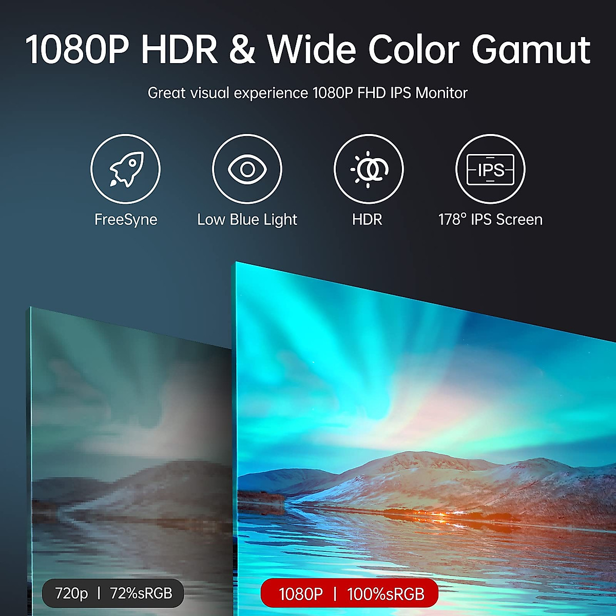 VisionOwl Portable Monitor Bundle (Silver monitor with cover & Black monitor with kickstand) 15.6 Inch Travel Screen Computer Display for Laptop PC Mac Surface PS4/5 Xbox Switch, with Smart Cover, VES