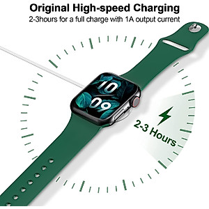 𝟐𝟎𝟐𝟓 𝐔𝐩𝐠𝐫𝐚𝐝𝐞𝐝 Magnetic Charging Cable for Apple Watch Charger,[USB C Port] Wireless iWatch Charger Cables Compatible with iWatch Series Ultra/10/9/8/7/6/SE/SE2/5/4/3/2[3.3FT/1M],White