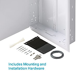 Structured Media Enclosure Accessories - Structured Wiring Cabinet - Structured Wiring Enclosure - Structured Media Cabinet - Structured Media Center - Fasthome Surface Mount Enclosure - STEREN 19"