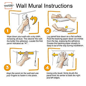 wall26 Modern White Window Looking Out Into a Japanese Garden with Cherry Blossom Trees and a Kiosk - Wall Mural, Removable Sticker, Home Decor - 36x48 inches