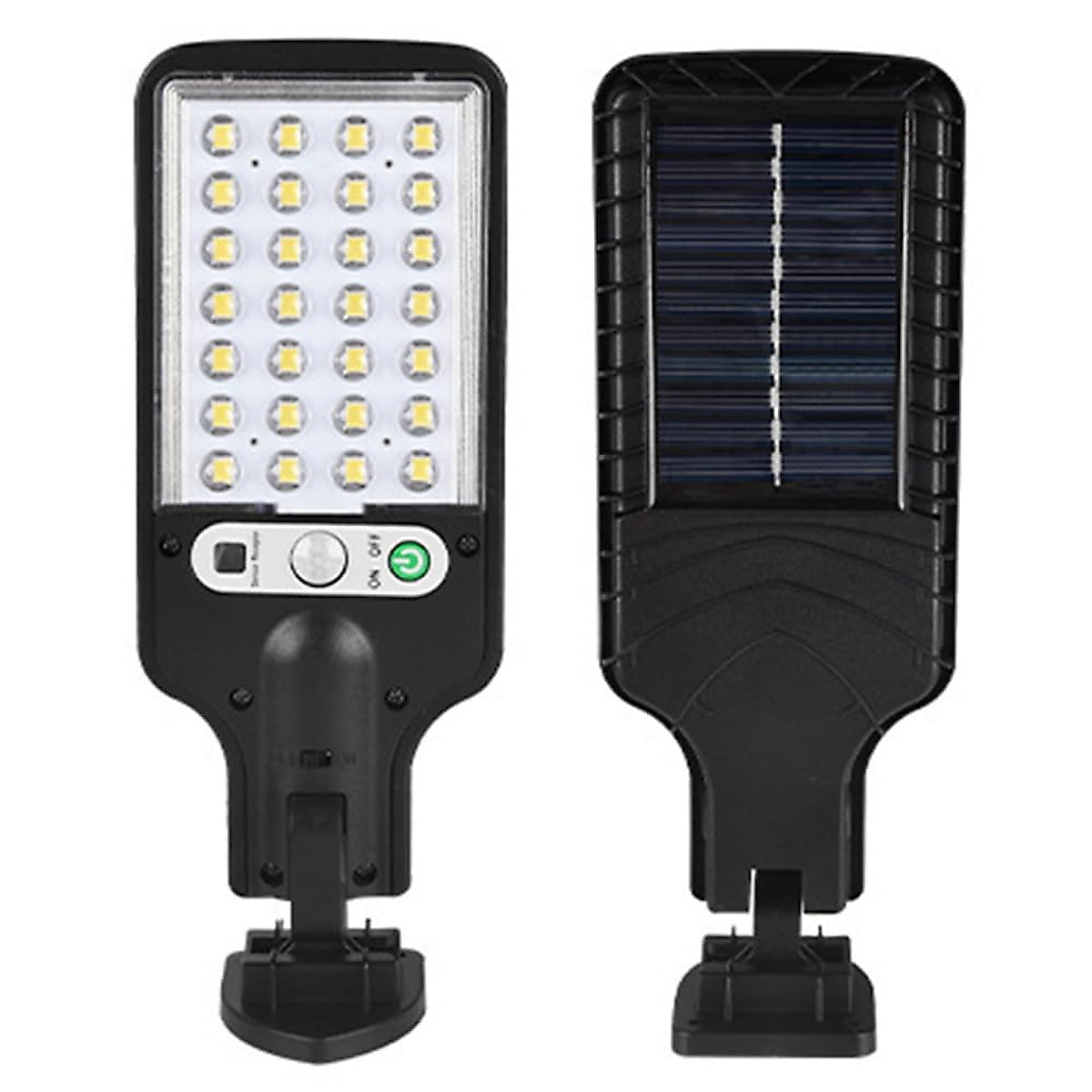 PHILISENMALL Outdoor Wall-Mounted Solar Light Waterproof Security Flood Lights with Remote Control Intelligent Human Sensing Wall Hanging Street Light for Garden Fence Yard Deck Garage