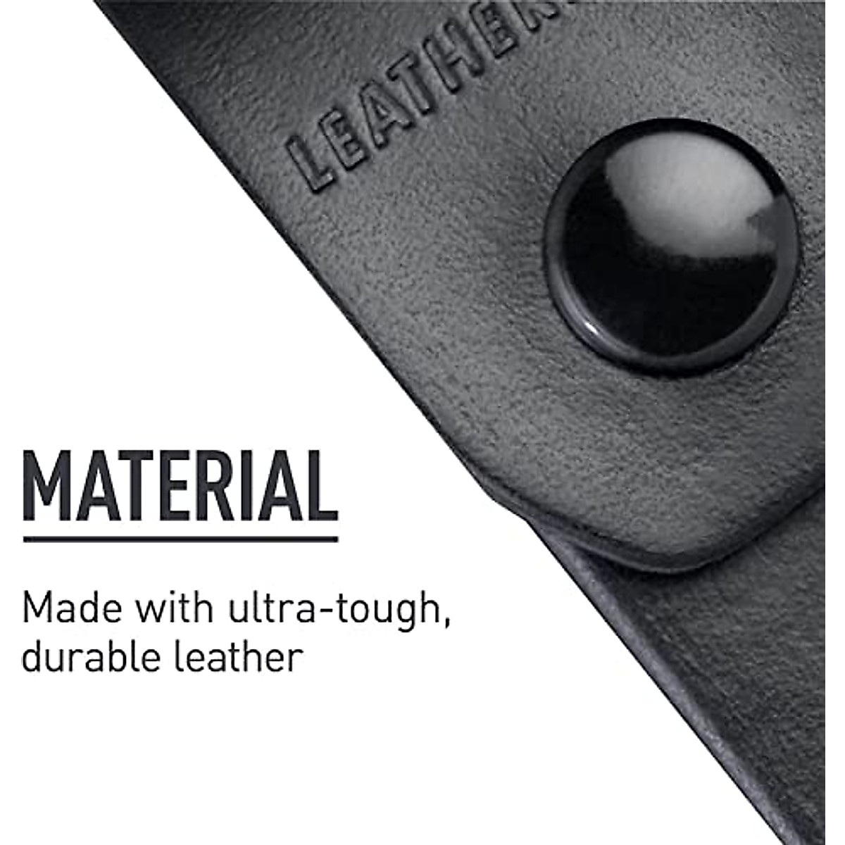 LEATHERMAN, Premium Leather Sheath for Multitools, Fits Skeletool, Crunch & Charge - Black