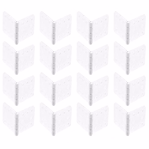 skrnrhrery Nylon Hinges, 3 Sizes are Available Suitable for RC Airplane Model Airplane Parts Fixed Wing Model Airplane Square Loose-Leaf 16-Pack (Medium 0.63×1.14 inches)