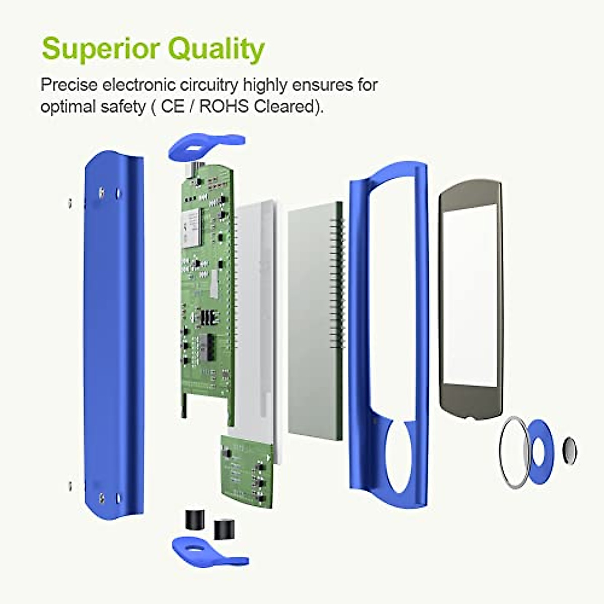 AUVON Rechargeable TENS Unit Muscle Stimulator, 24 Modes 4th Gen TENS Machine with 8pcs 2"x2" Premium Electrode Pads for Pain Relief